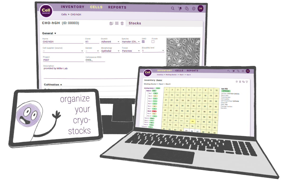 Cellseeker Inventory – Cell Banking at your Fingertips